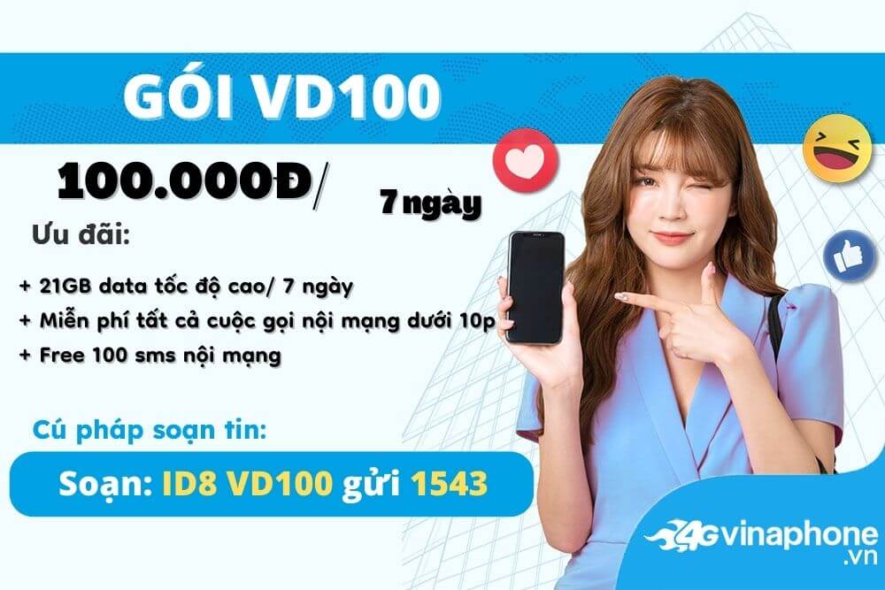 Hướng Dẫn đăng Ký Gói Cước VD100 Vinaphone | 4G Vinaphone